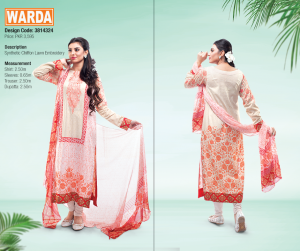 Warda Designer Summer Spring Collection 2015-2016 Catalog with Prices