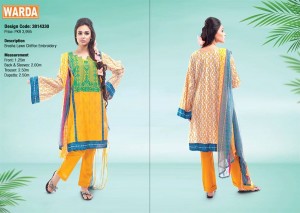 Warda Designer Summer Spring Collection 2015-2016 Catalog with Prices