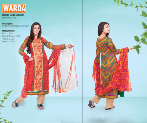 Warda Designer Summer Spring Collection 2015-2016 Catalog with Prices