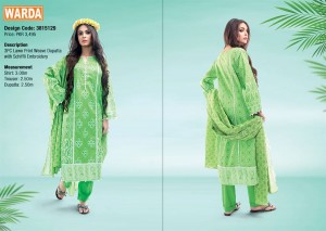 Warda Designer Summer Spring Collection 2015-2016 Catalog with Prices